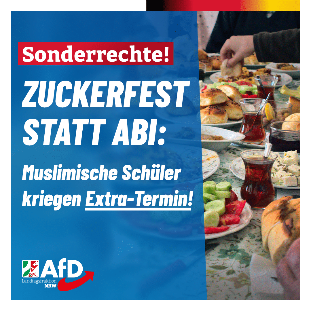 Keine Sonderrechte für muslimische Schüler! - AfD-Fraktion NRW