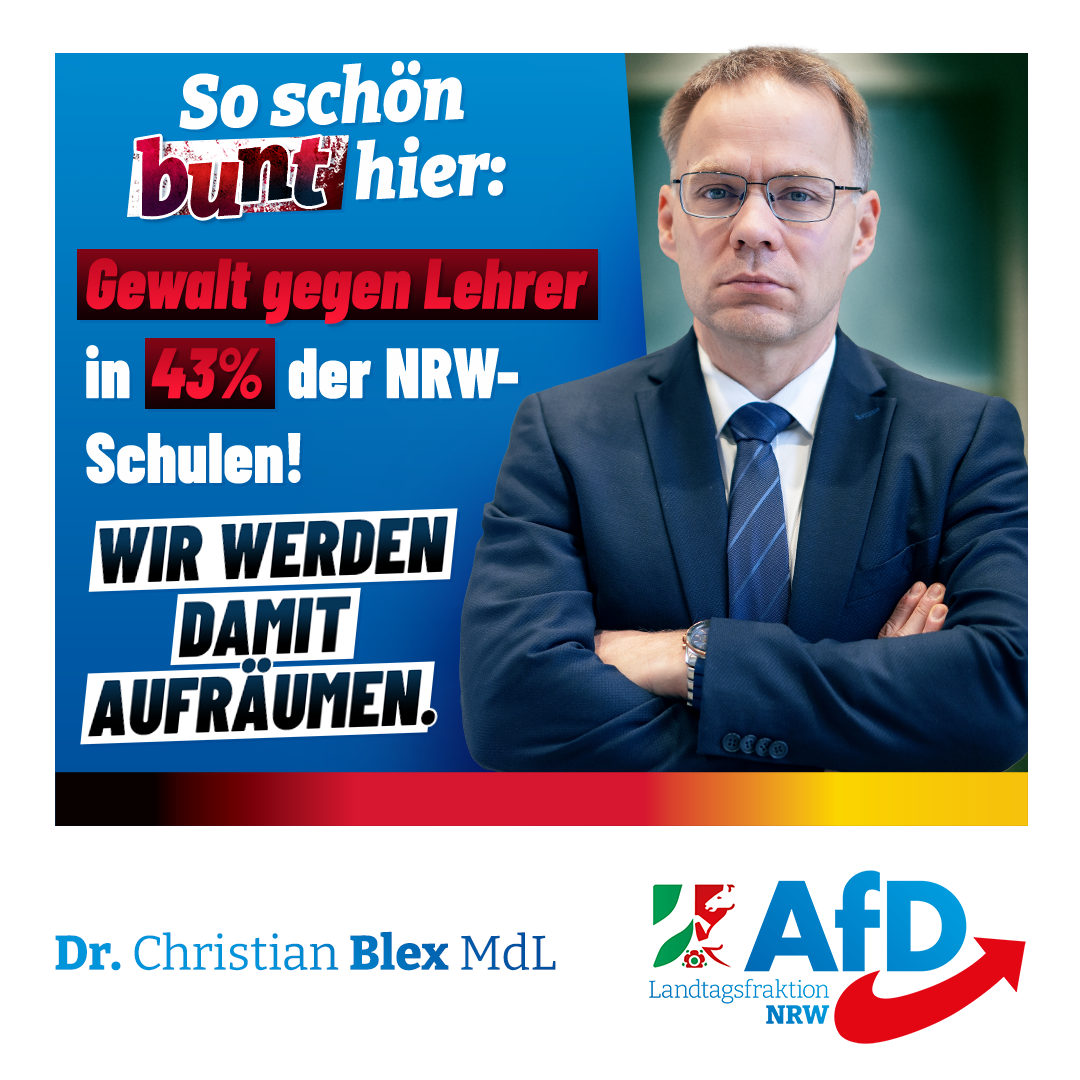 Unsere Lehrer brauchen einen starken Staat im Rücken! - AfD-Fraktion NRW